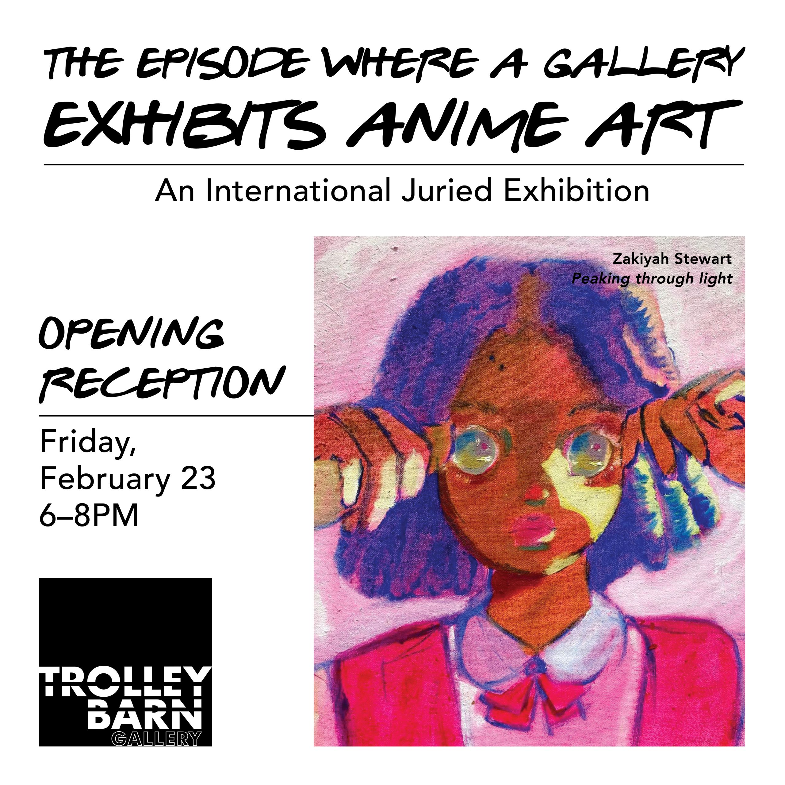 The Episode Where a Gallery Exhibits Anime Art – Trolley Barn Gallery